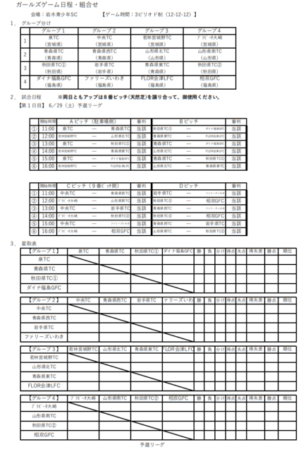 JFA U-12ガールズゲーム東北 2024 IN青森 優勝は青森県TC！ | Green Card ニュース